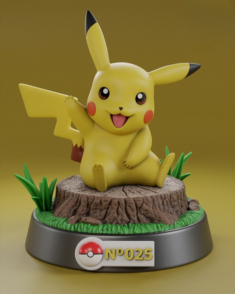 Pikachu Pokemon Figure / Handmade / Statue Pokemon / - Etsy