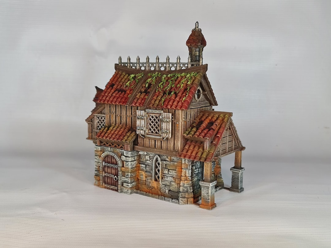 Dunsworth House | Detailed Stone Fantasy House Wood Medieval Building ...