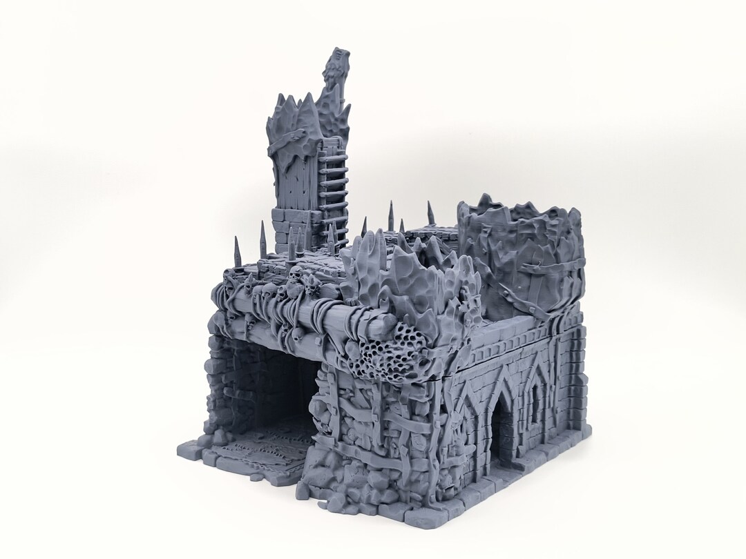 Orc Barracks | Fantasy House Medieval Stone Building Tabletop Terrain ...