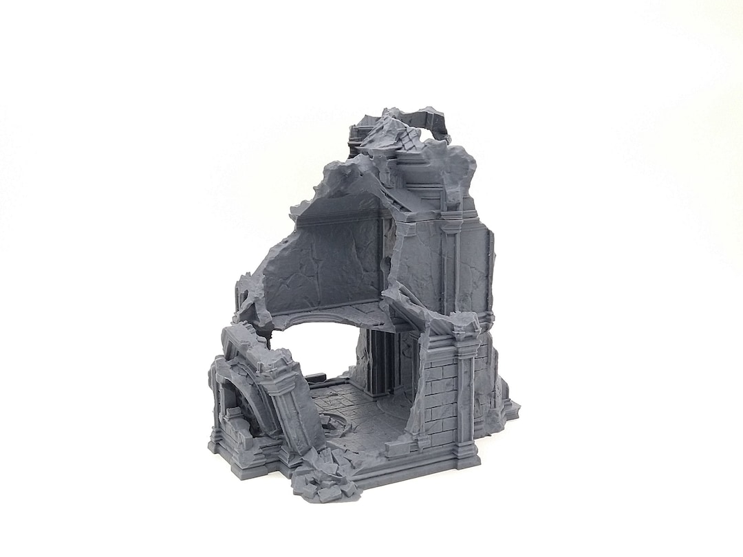 House 5 Ruin | Detailed Damaged Stone Fantasy Home Medieval Building ...