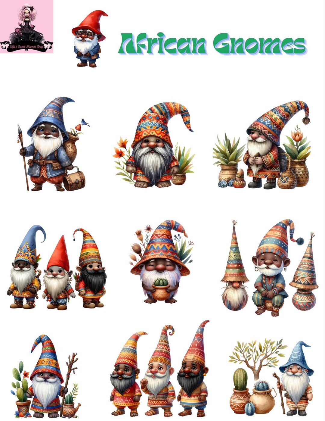 African Gnomes - Etsy