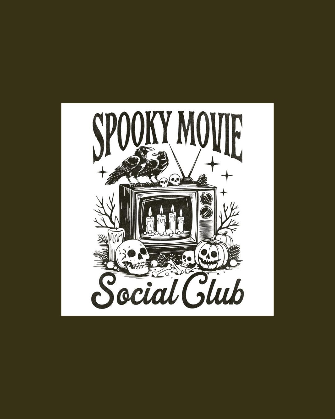 Spooky Movie Social Club Die Cut - Etsy