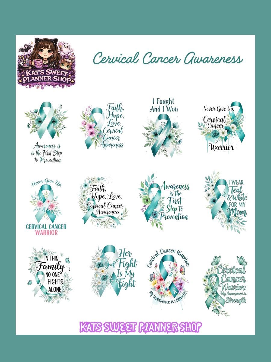 Cervical Cancer Awareness - Etsy