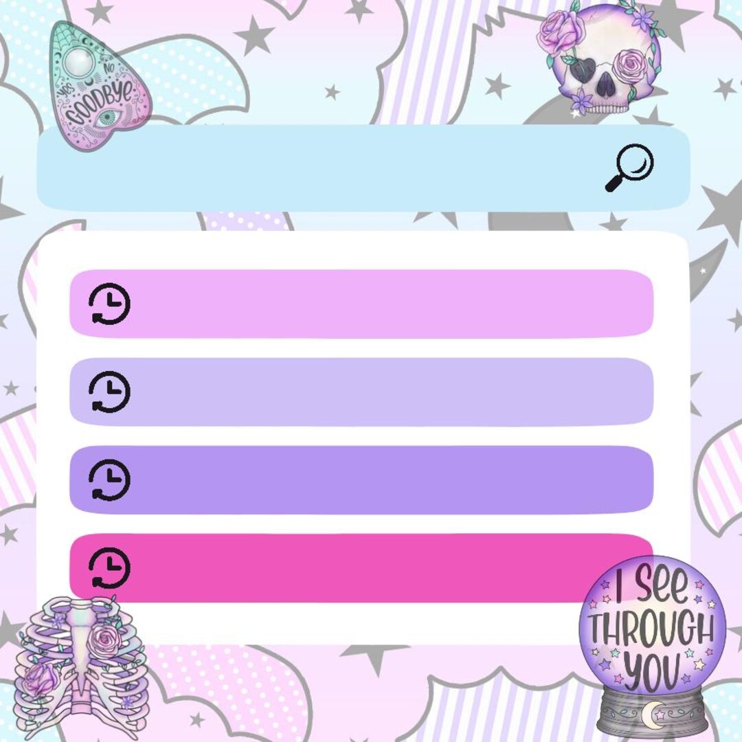 Pastel Goth Sticky Notes - Etsy