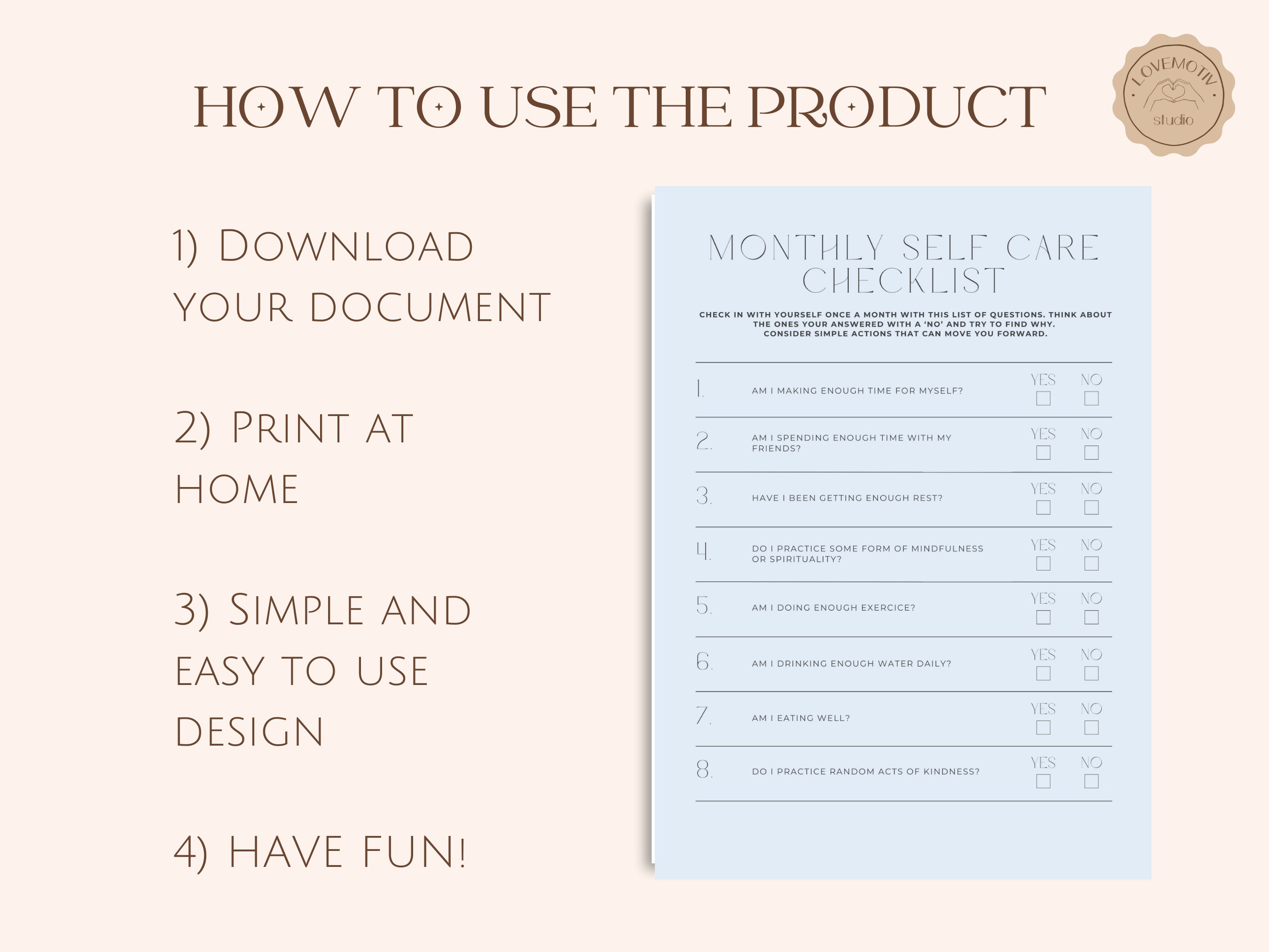 Self Care Checklist Self Care Routine Wellbeing Printable Self Care ...