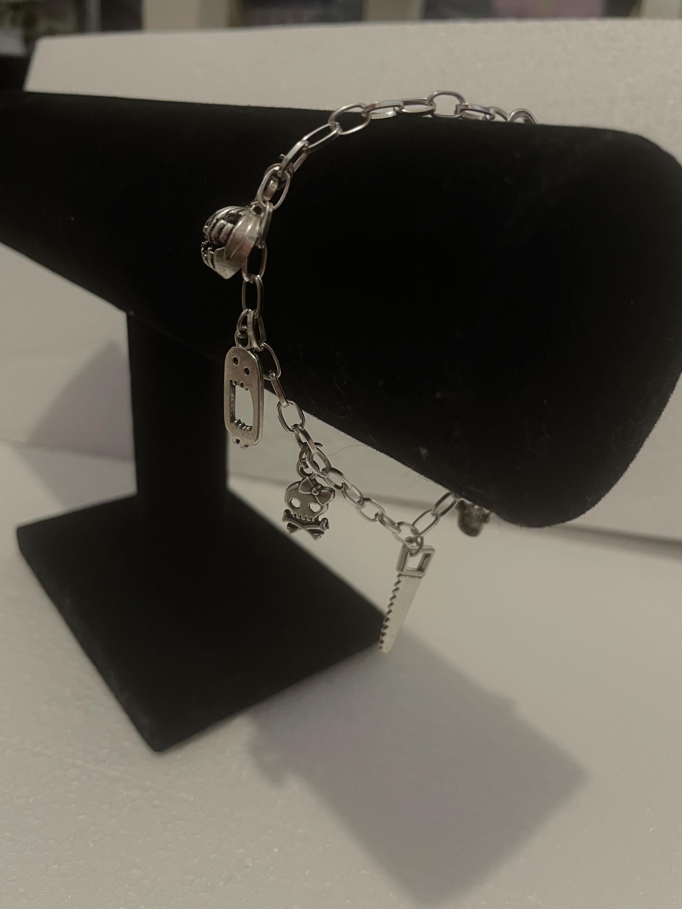 Horror Charm Bracelet , Goth Jewellery, Halloween Jewellery, Spooky ...