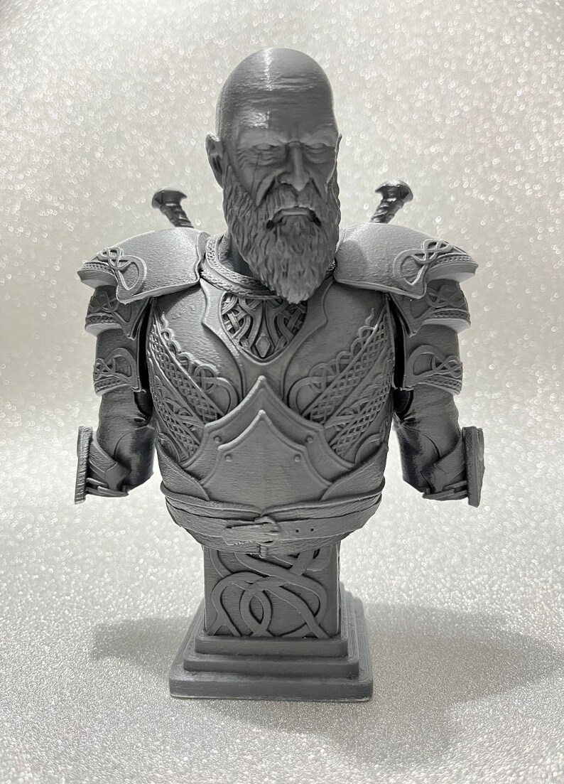 Kratos Bust Kratos Figure God of War Gift for God of War - Etsy