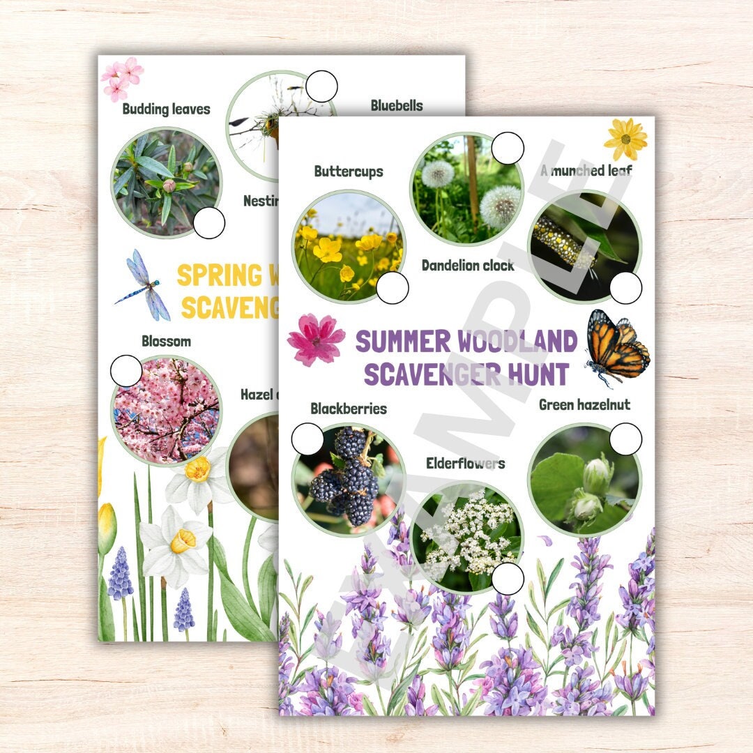 Seasonal Scavenger Hunts - Etsy
