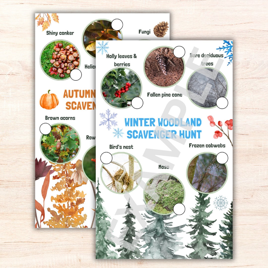 Seasonal Scavenger Hunts - Etsy