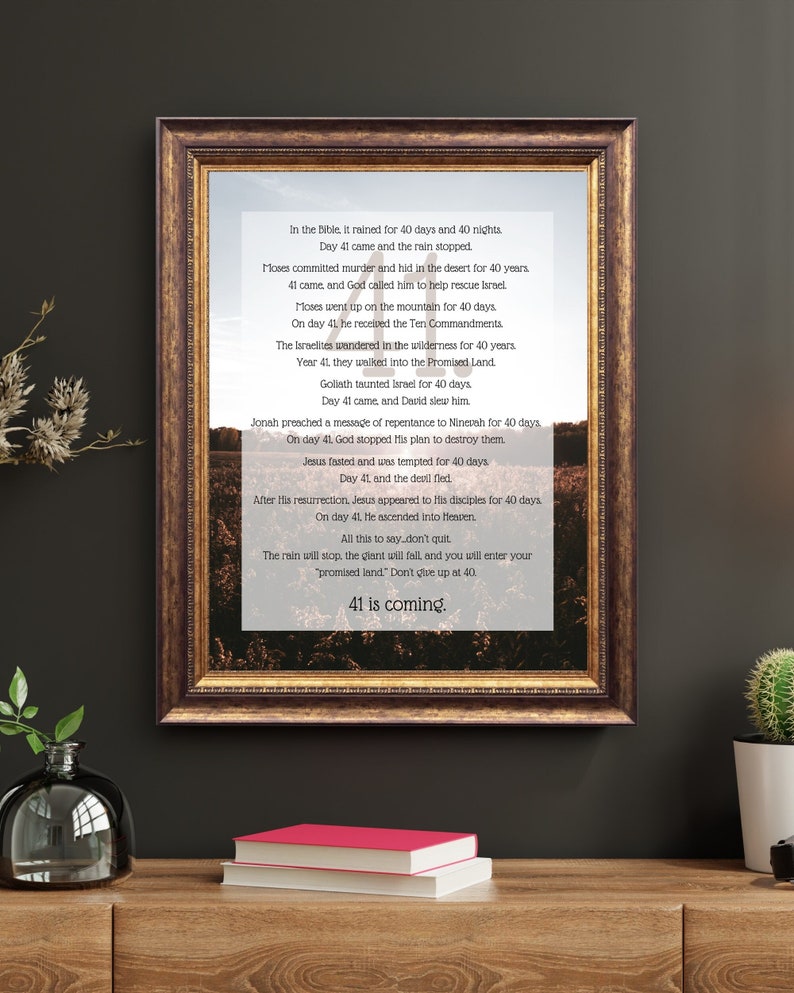 41 is Coming. - Etsy