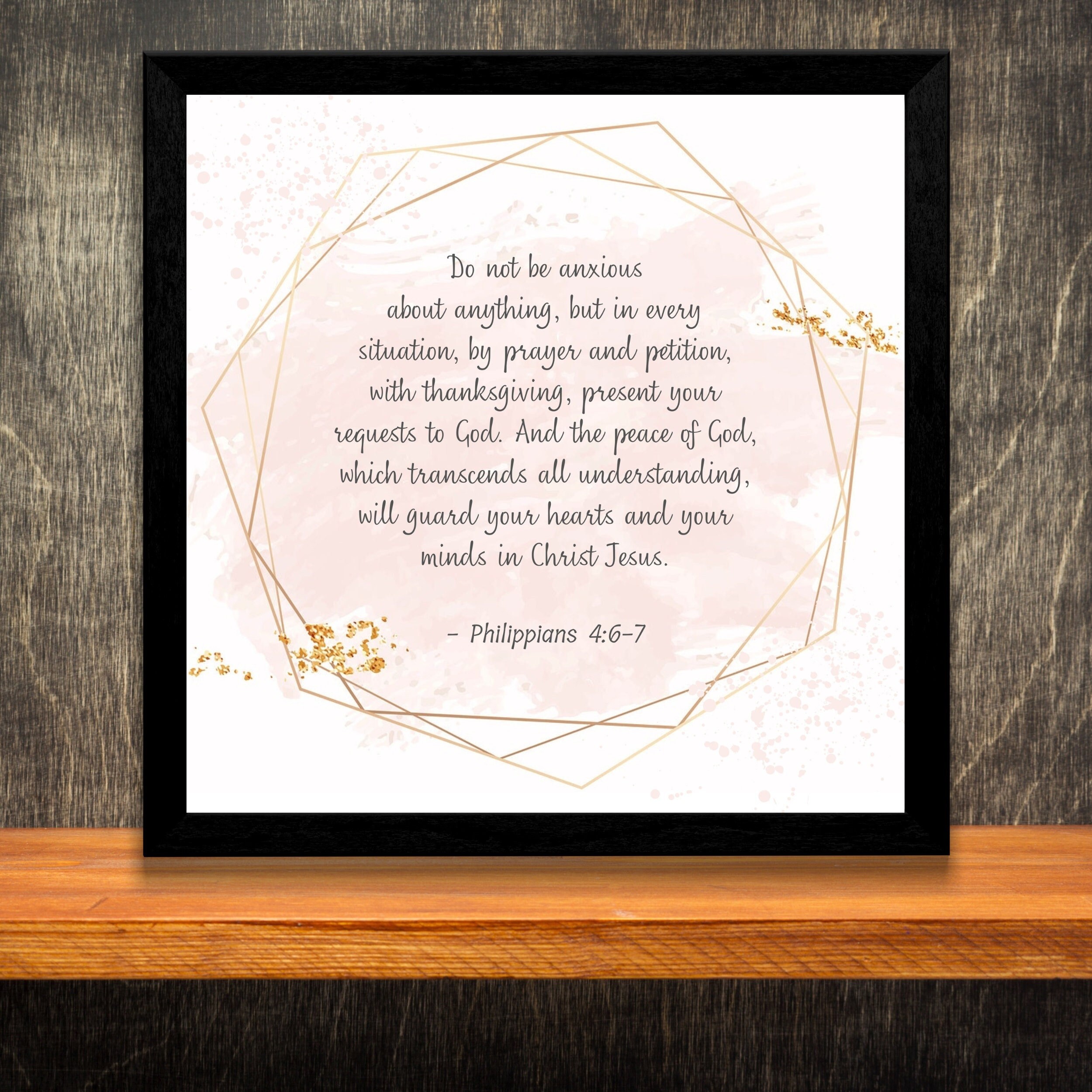 Philippians 4:6-7 -- Bible Verse Printable, Christian Wall Art ...