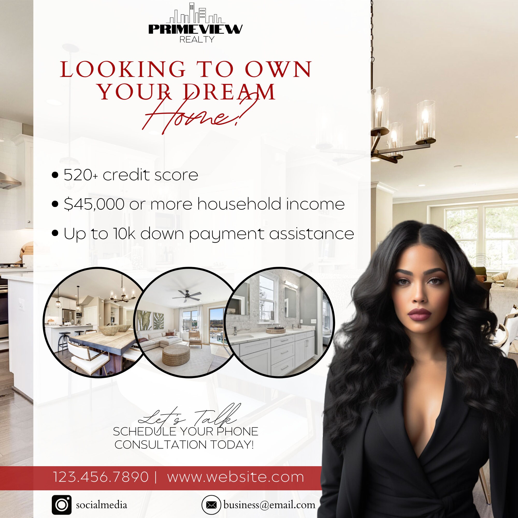 Real Estate Flyer, Realtor, Realtor Flyer, Editable Flyer, Canva Flyer ...