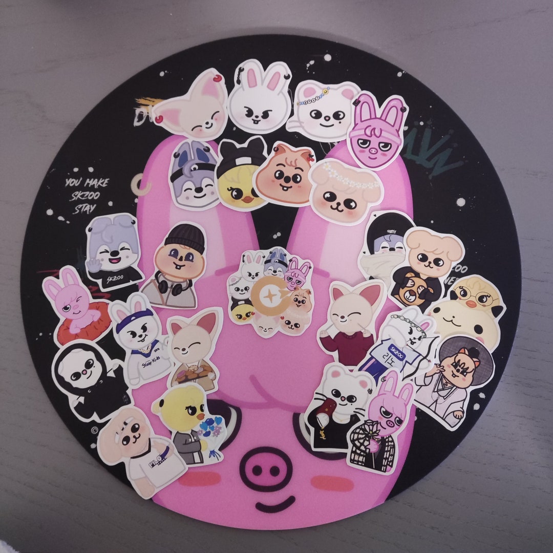 Skzoo 25 Stickers Set Sticker Stray Kids Wolf Chan Leebit Dwaekki Jiniret Han Quokka Bbokari ...