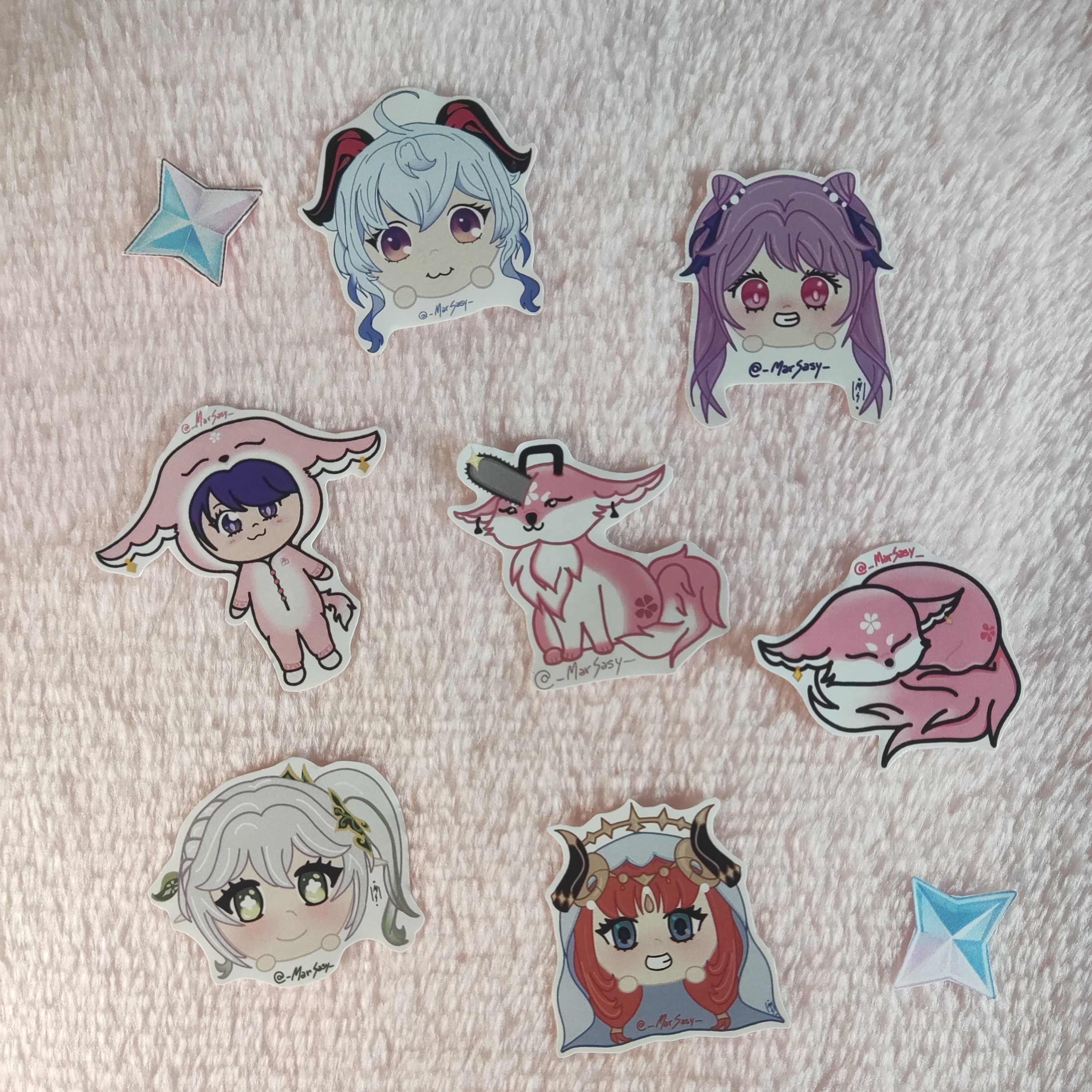 Genshin Impact Stickers Pack Genshin Impact Ganyu - Etsy