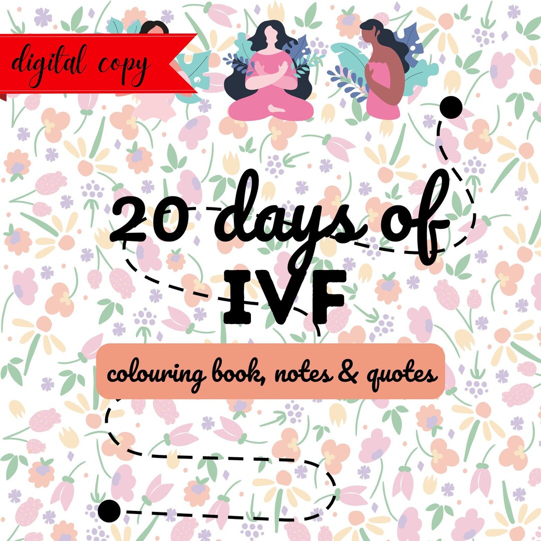 IVF Colouring Book, Note Page and Quotes - Etsy