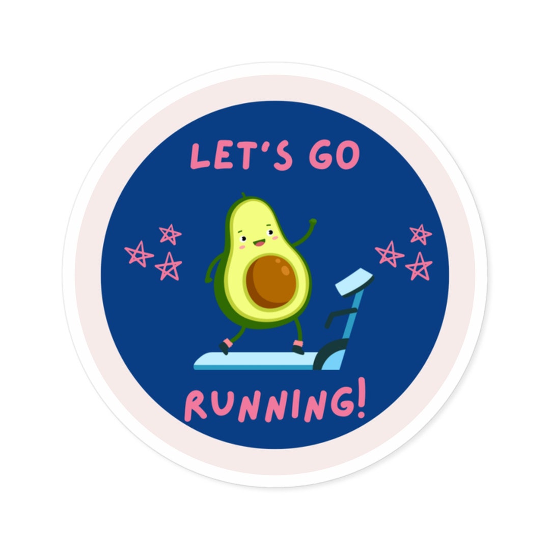 Let's Go Running Sticker, Runner Sticker, Training Sticker, Fitness ...