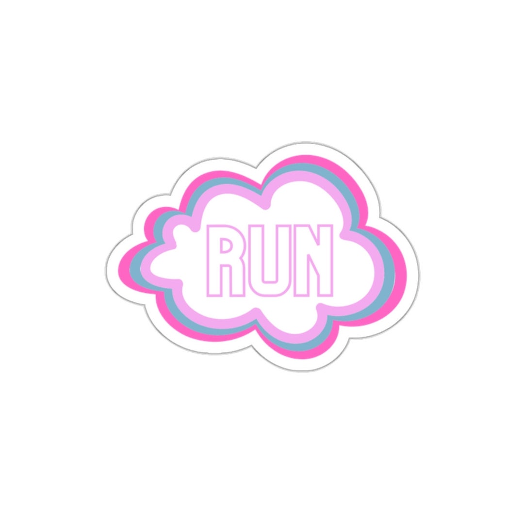 Run on Clouds Sticker | Runner Sticker | Running Sticker | Running ...