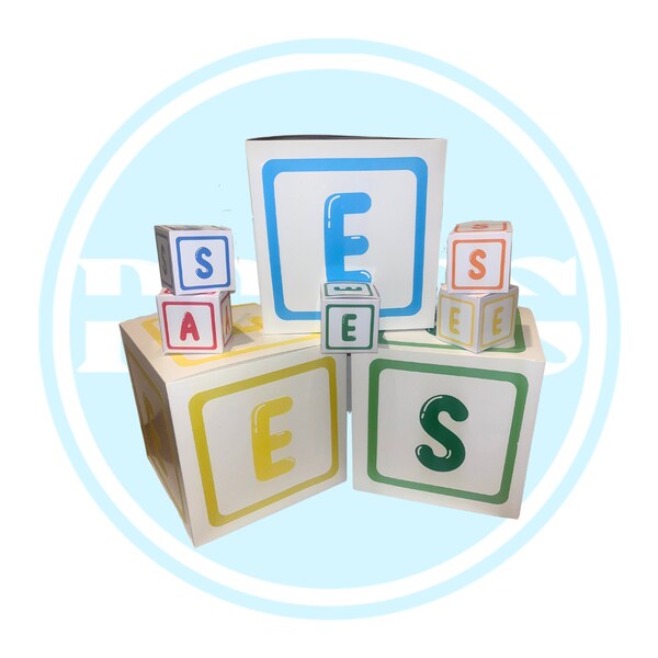 Alphabet Blocks - Etsy UK