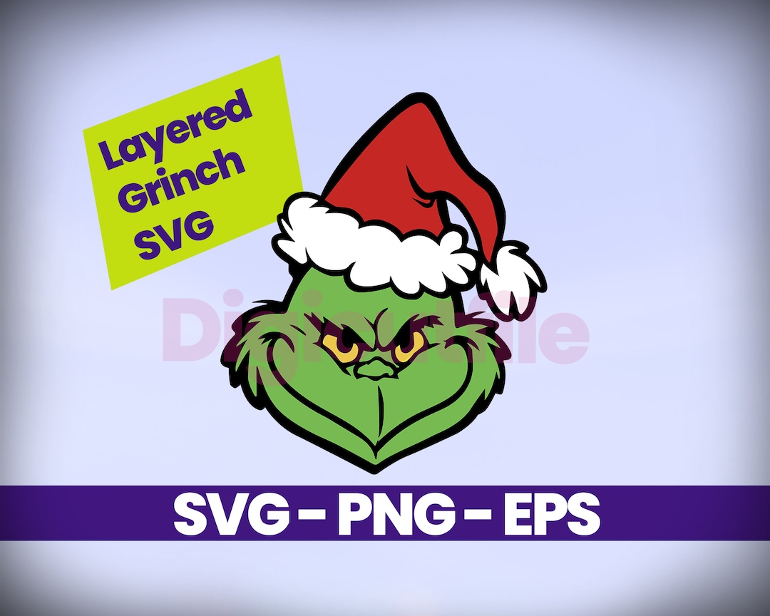 Layered Grinch SVG File - Etsy