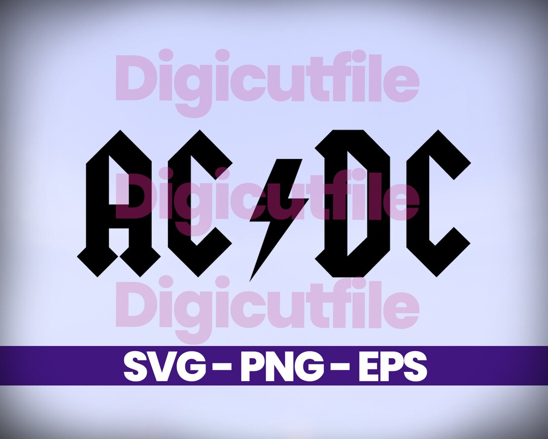 AC/DC SVG Cut File - Etsy