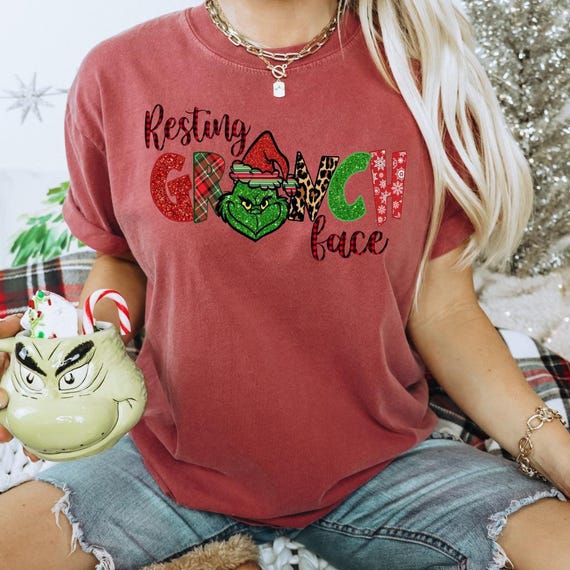 Resting grinch face shirt store