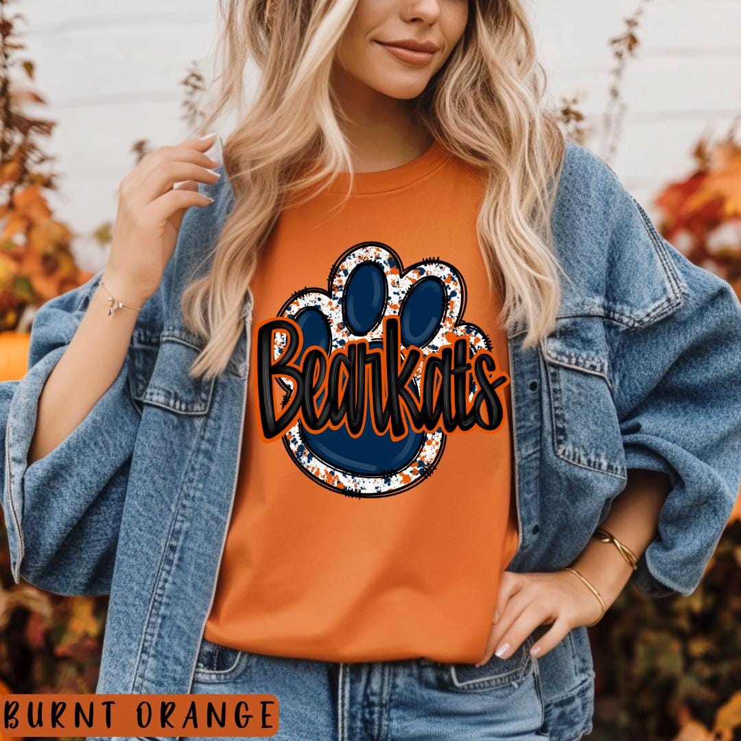 Bearkat Pawprint Shirt SH Gameday Shirt College Football Tee Gift for ...
