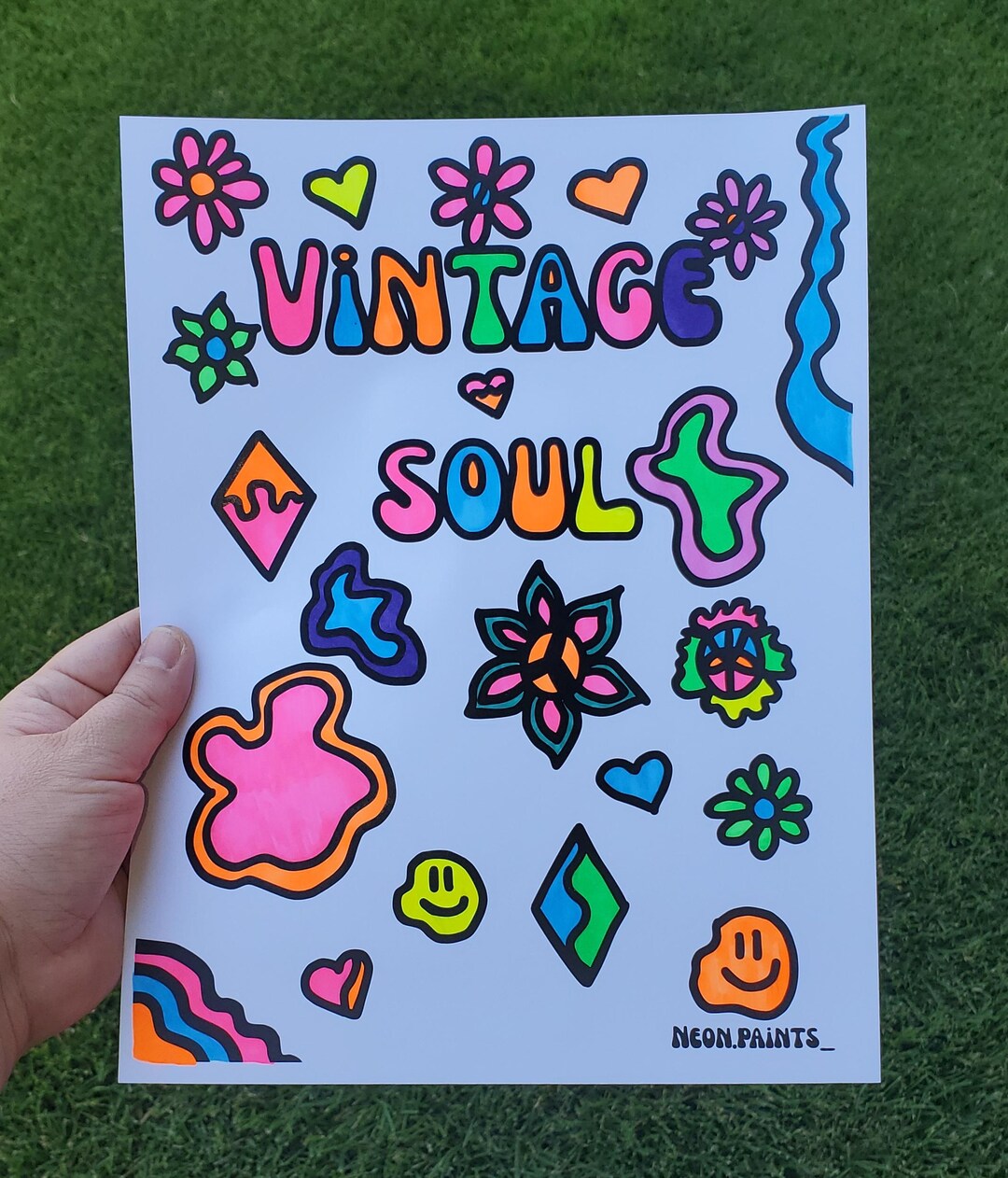 Vintage Soul Coloring Page Printable | Groovy Retro Adult Coloring ...