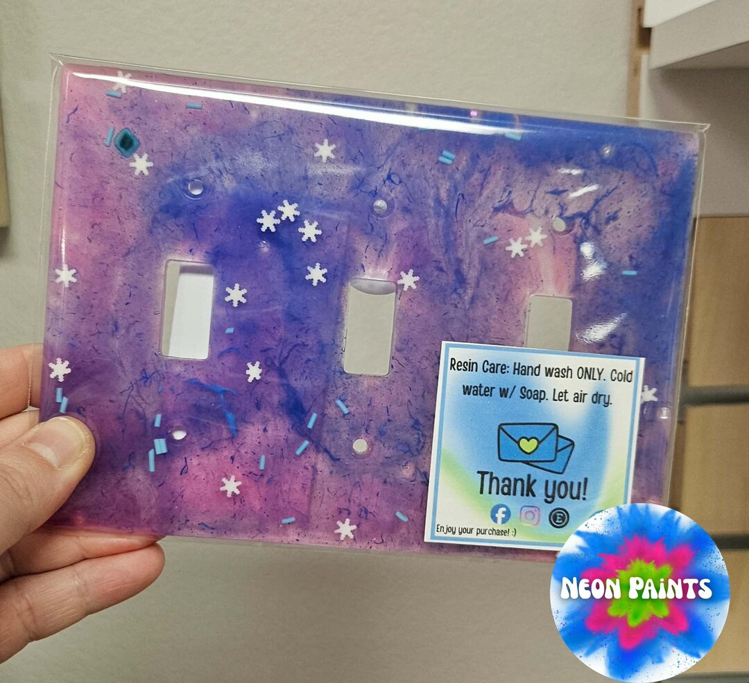 Resin Light Switch Cover & Outlet Cover – Handmade Decorative Wall ...