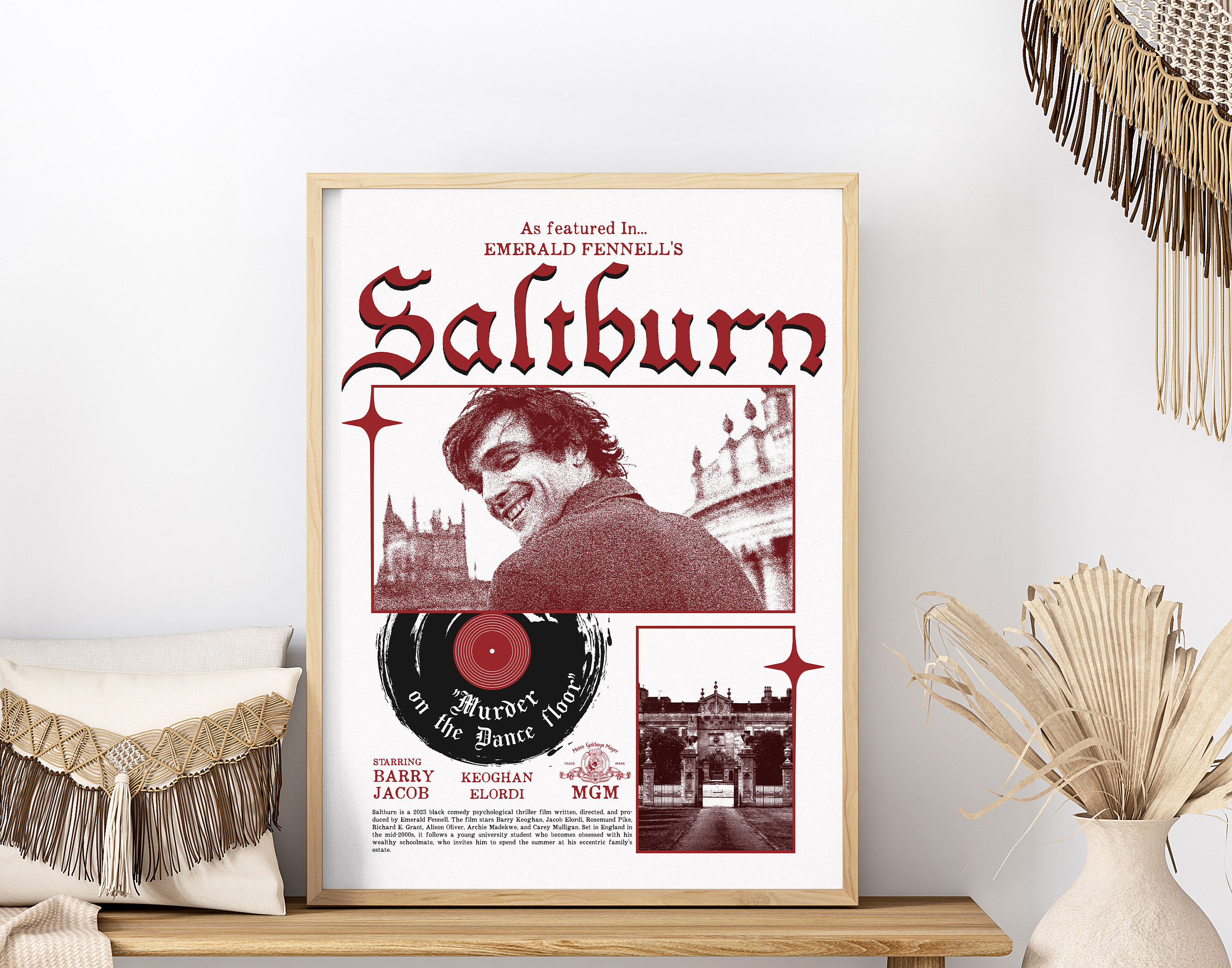 Saltburn Movie, Jacob Elordi Poster, Saltburn Merch, Barry Keoghan sold ...