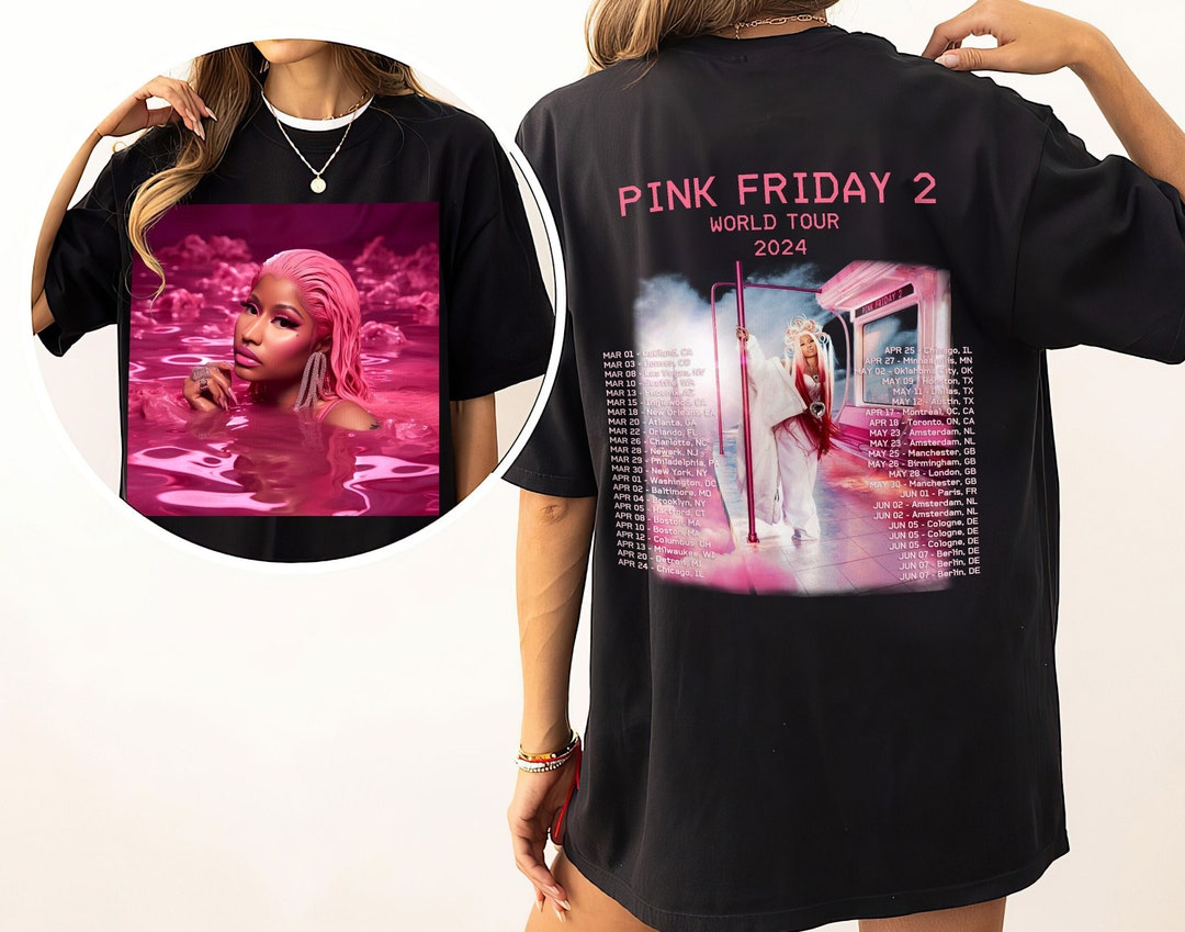 Nicki Minaj Cover Shirt, Pink Friday 2 Shirt, Nicki Minaj Tour Shirt ...