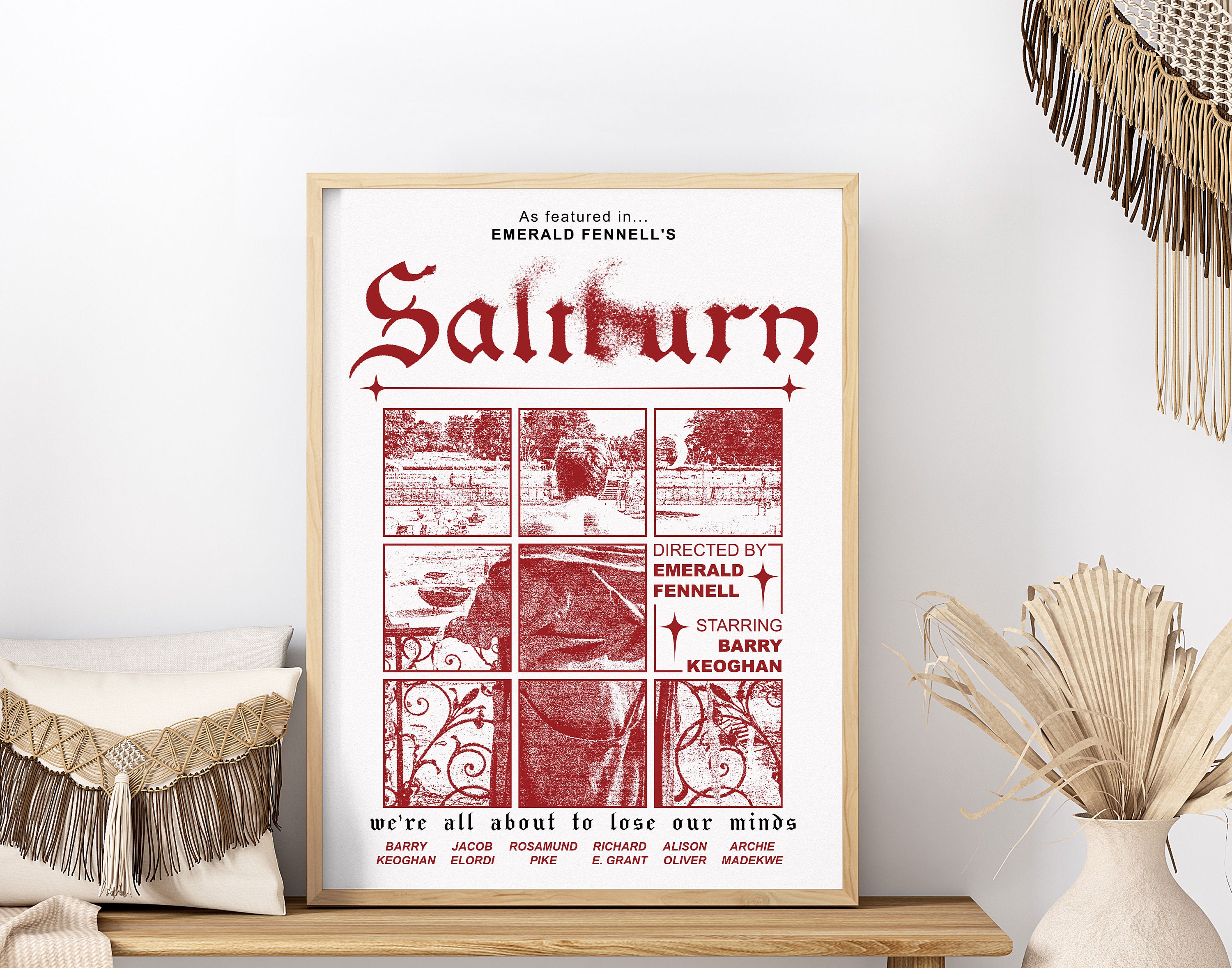 Saltburn Movie Poster, Jacob Elordi Canvas Wall Art, Saltburn Merch ...