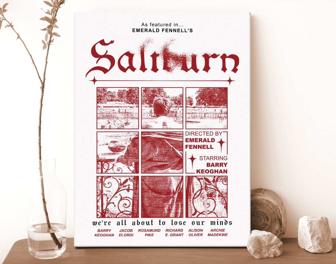 Saltburn Movie Poster, Jacob Elordi Canvas Wall Art, Saltburn Merch ...