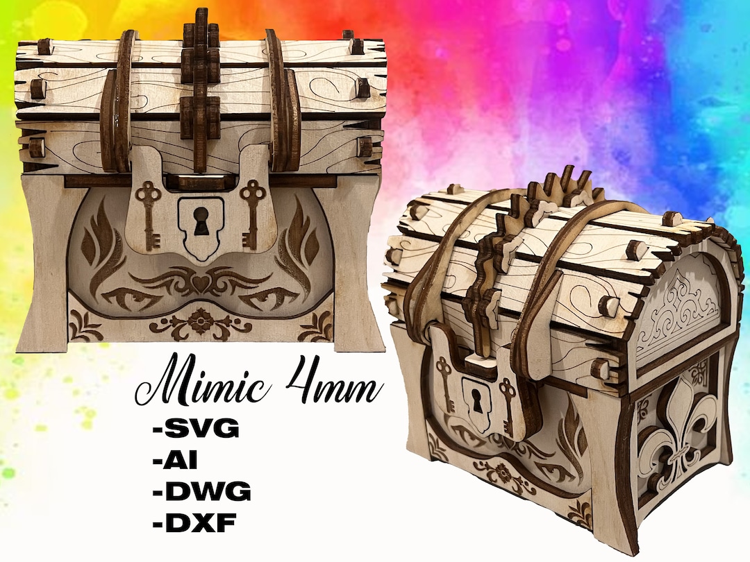 Scrigno Trunk Mimic Lasercut Svg Ai - Etsy