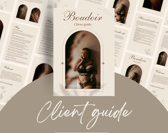 Boudoir Client Guide Template Canva, Luxury Boudoir Style Guide, Photographer Magazine Template ...