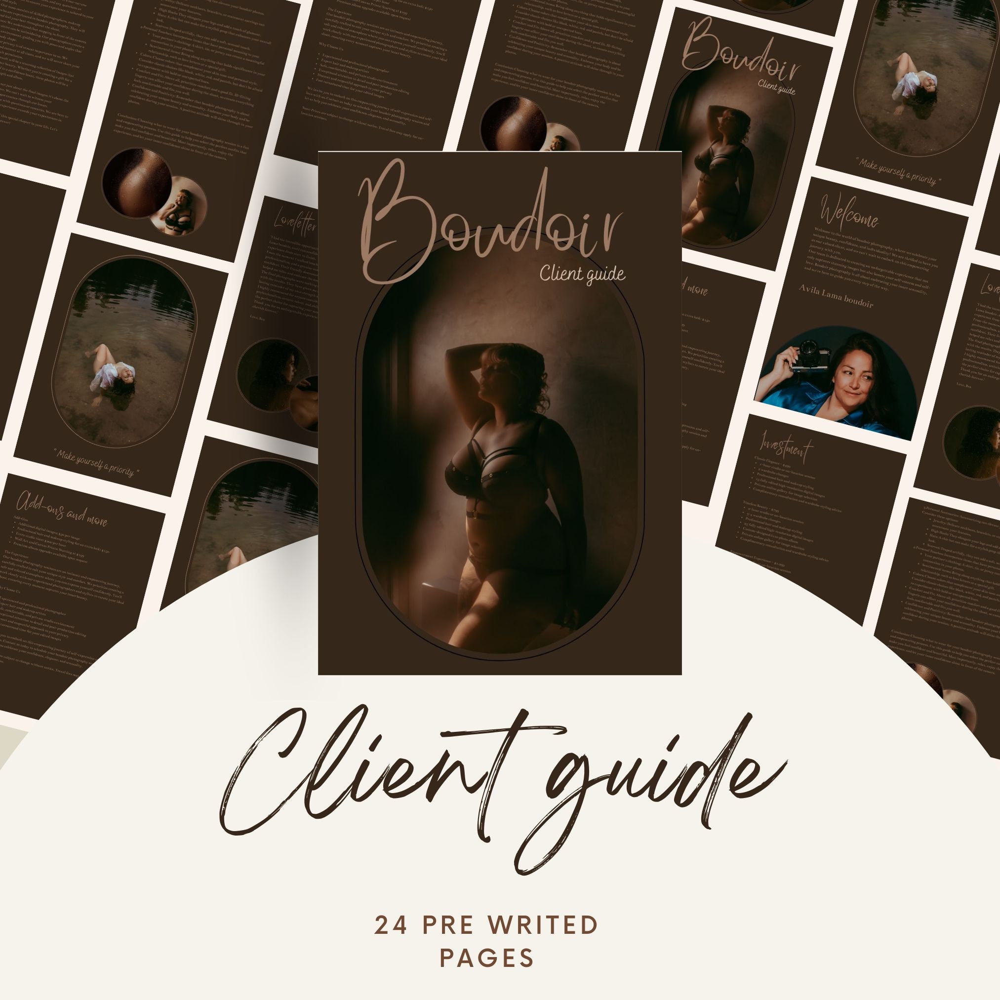 Boudoir Client Guide Template, Boudoir Session Client Guide With ...