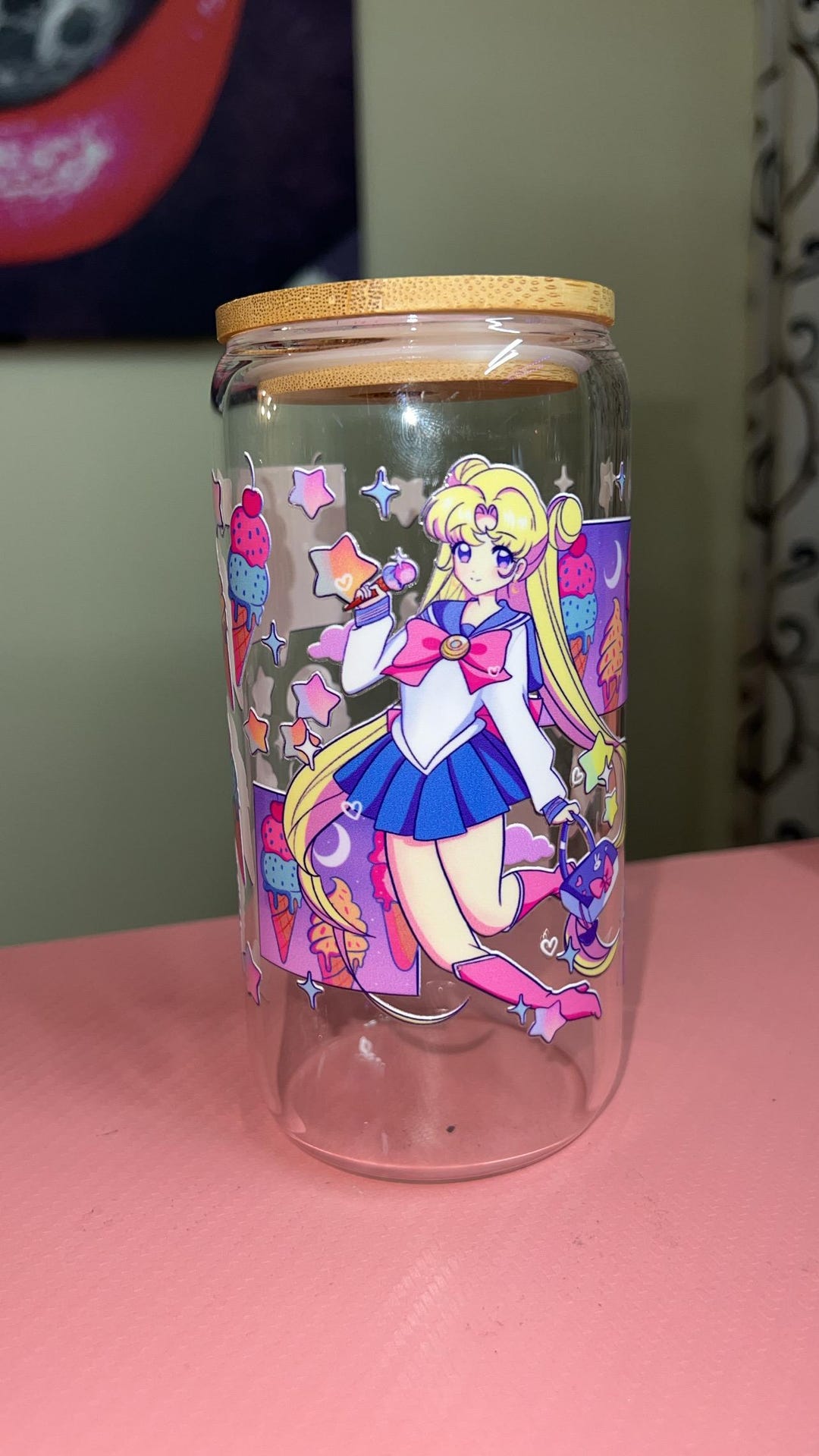 Anime Girl Glass Cup - Etsy