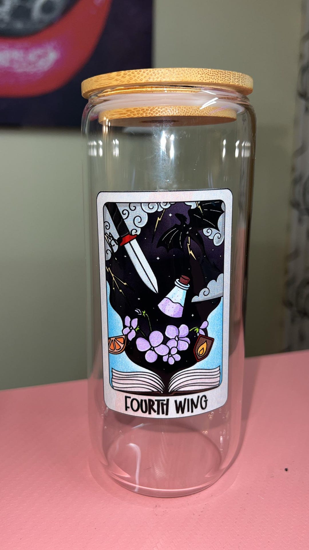 Fourth Wing Glass Cup - Etsy