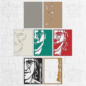 Joker SVG, Why so Serious, Layered Papercut, Laser Cutting Template ...