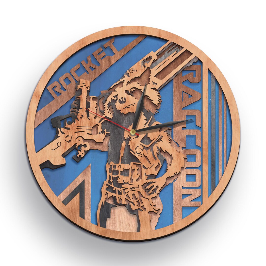 Rocket Raccoon SVG, 3D Layered Laser Cut Files, Guardians of the Galaxy ...