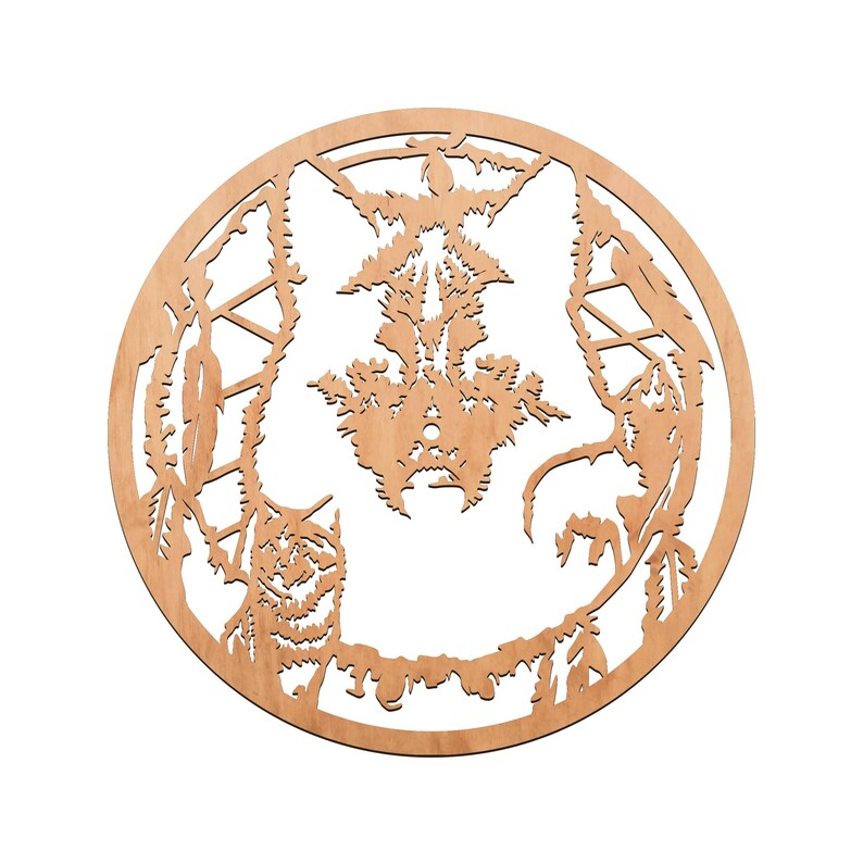 Wolf Face SVG, Glowforge Laser Cut File, Layered Animal, Clock Vector ...