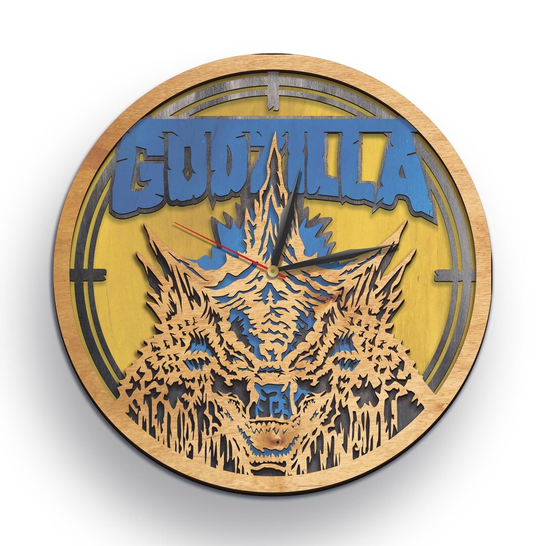 Godzilla Silhouette, King of the Monsters SVG, Laser Cut Design, 4 ...
