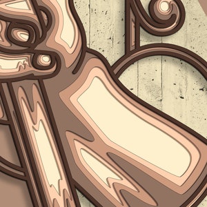 Singer 3D Layered SVG File, Laser Cut Files, Singer Craft SVG, Instant ...