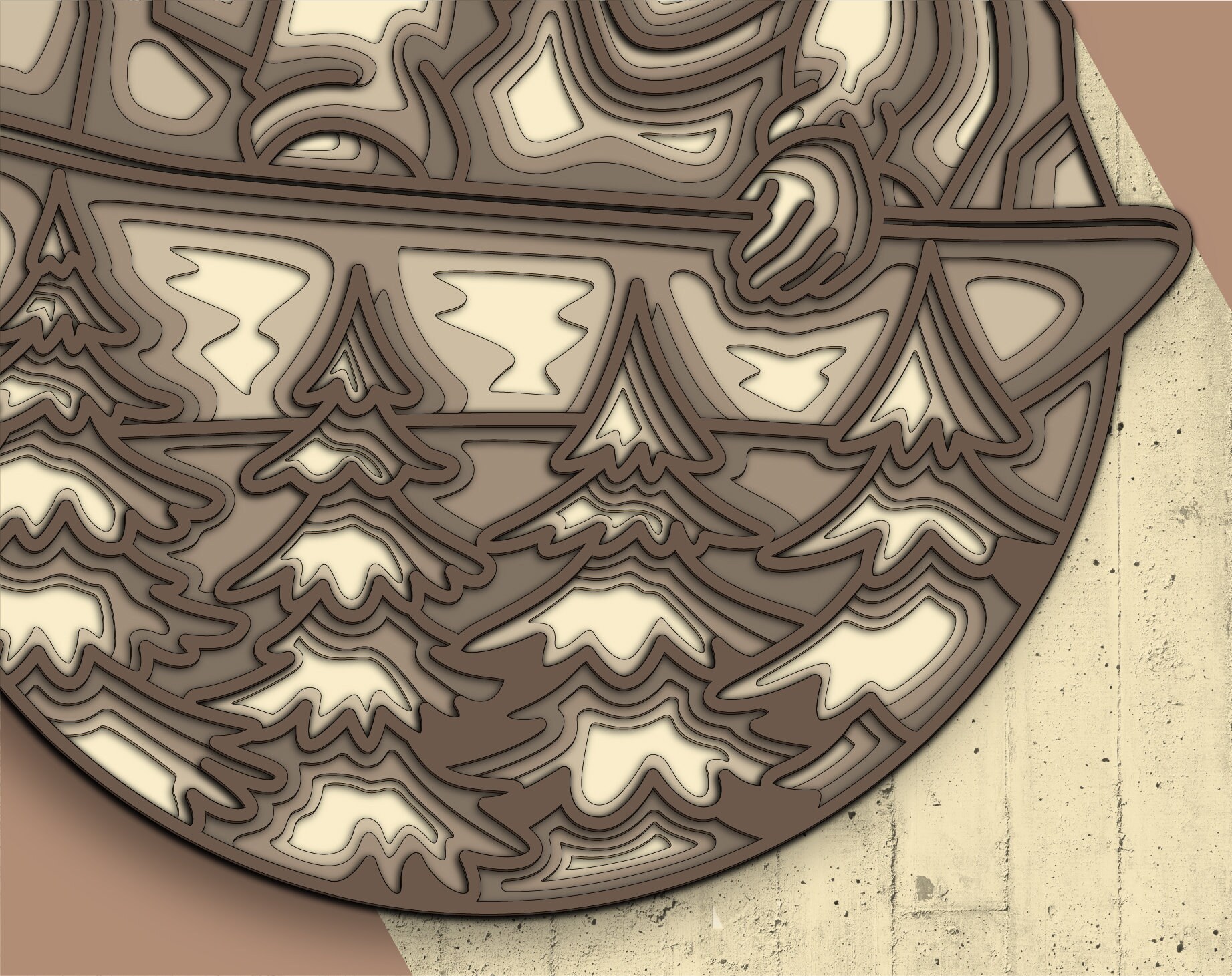 Snowboarding 3D Layered SVG File, Laser Cut Files, Snowboarding SVG ...