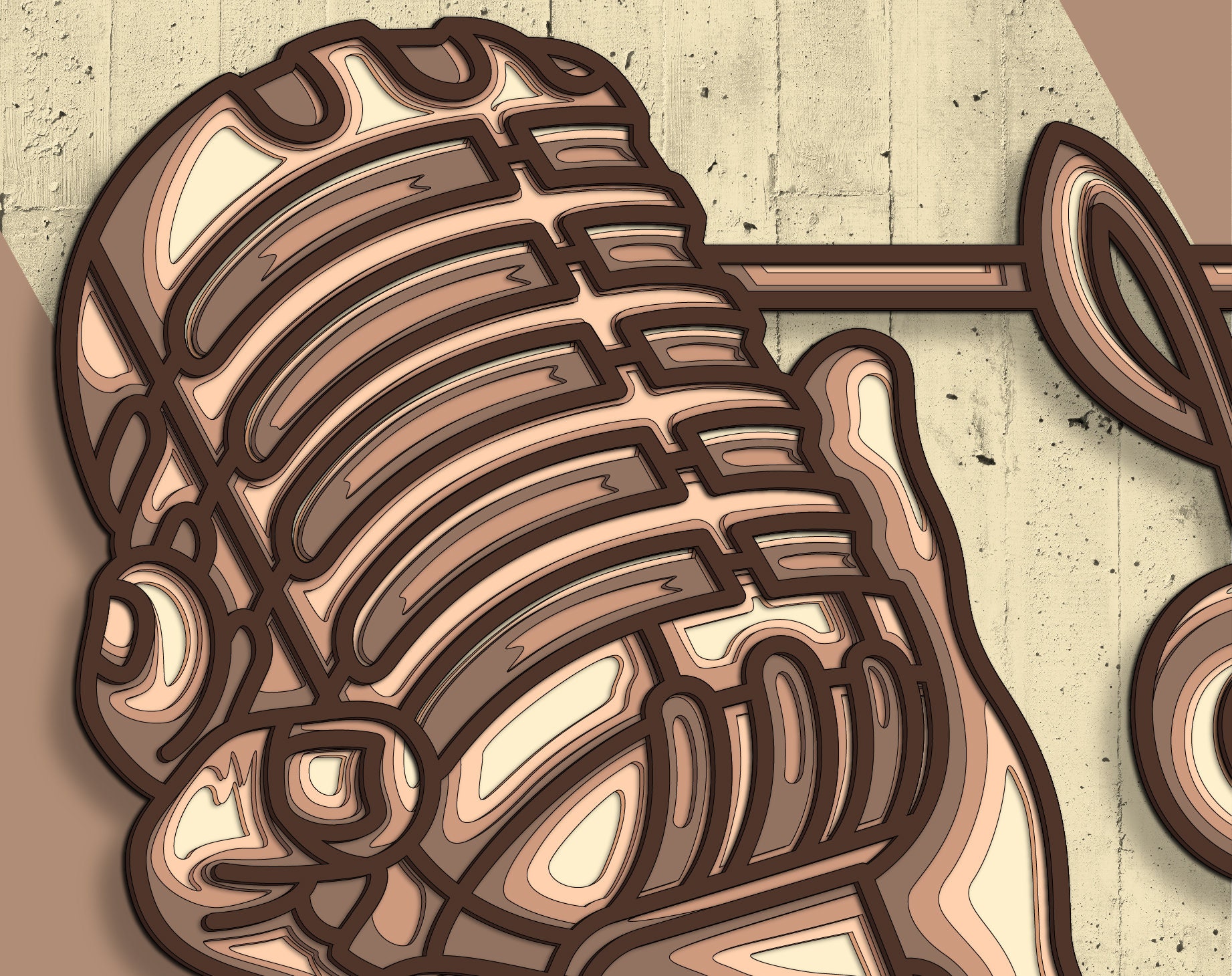 Singer 3D Layered SVG File, Laser Cut Files, Singer Craft SVG, Instant ...