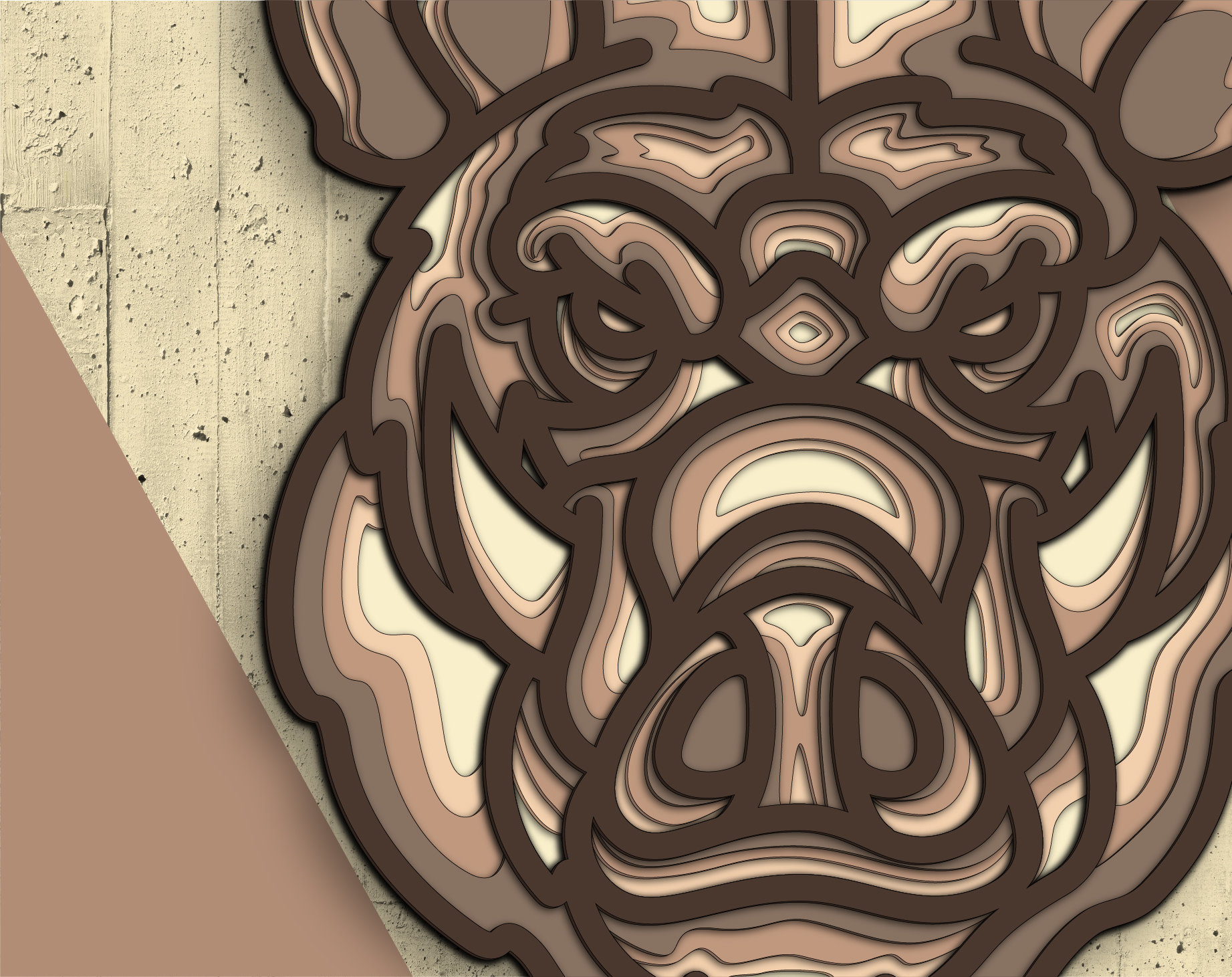 Multilayered Boar 3D SVG, Laser Cut Files, Instant Files for Download ...