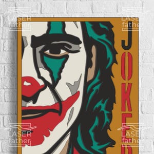 Joker SVG, Why so Serious, Layered Papercut, Laser Cutting Template ...
