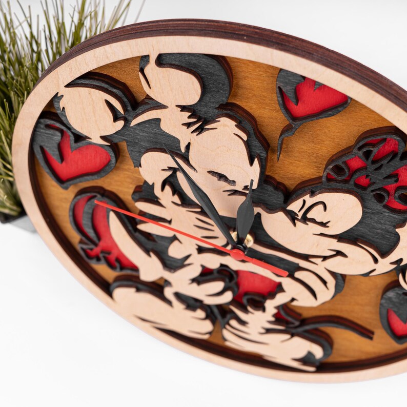 Mickey and Minnie SVG, Layered Wood Cut Outs, Disneyland Design, Laser ...