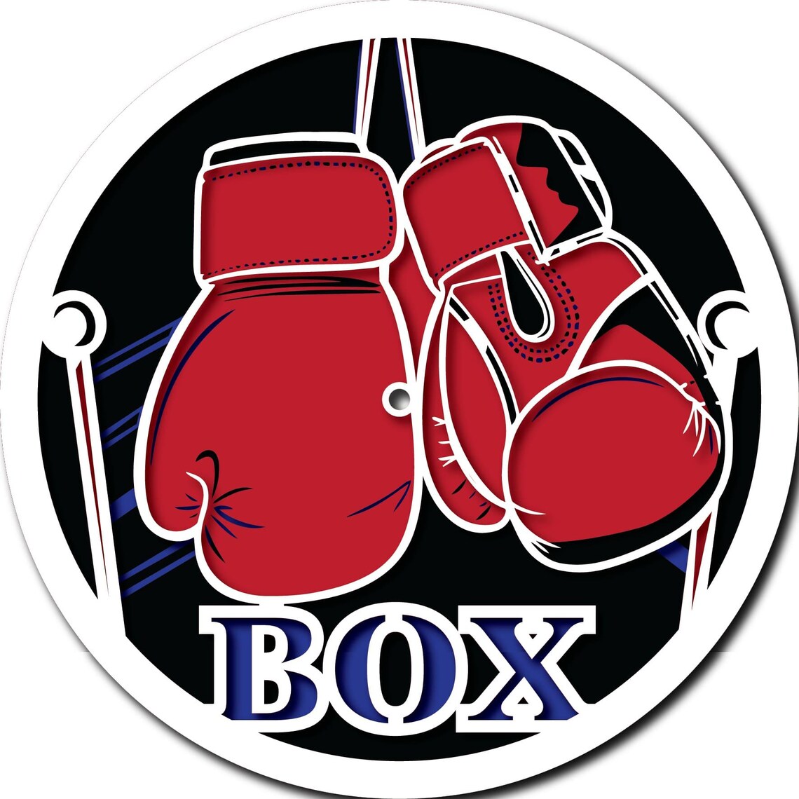 Boxing Gloves SVG, Sport SVG, Boxing Design, 3D Layered Art, Clock ...