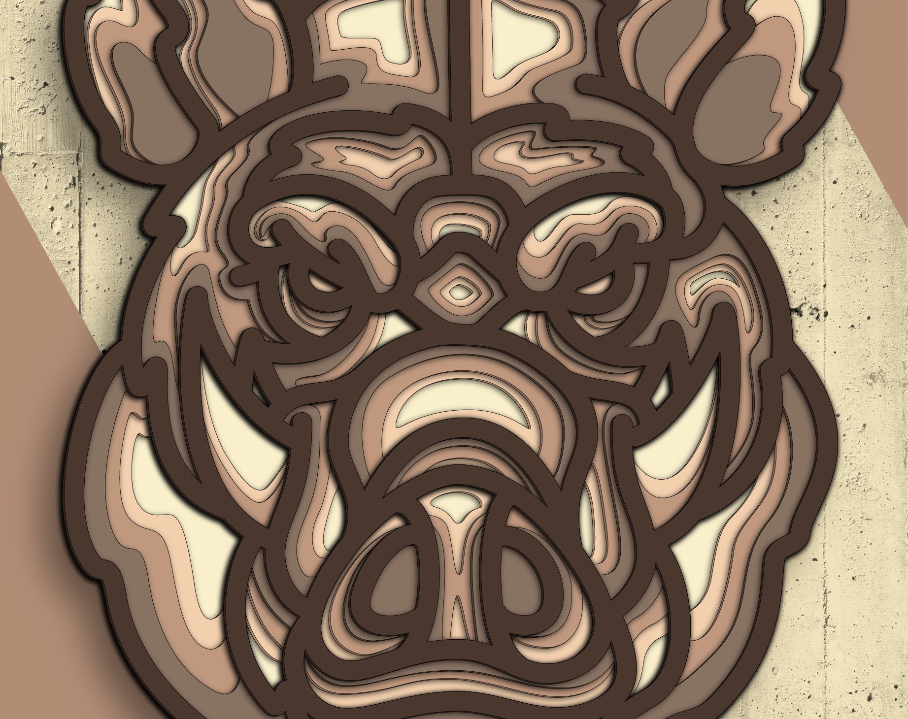 Multilayered Boar 3D SVG, Laser Cut Files, Instant Files for Download ...
