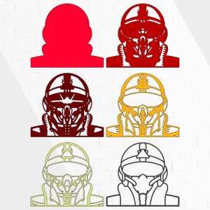 Fighter Pilot Layered 3D SVG, Laser Cuts, Instant Digital Download ...